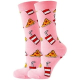 FEIFLY Winter Cartoon Fruit And Animal Print High Socks Cozy Seasonal ...