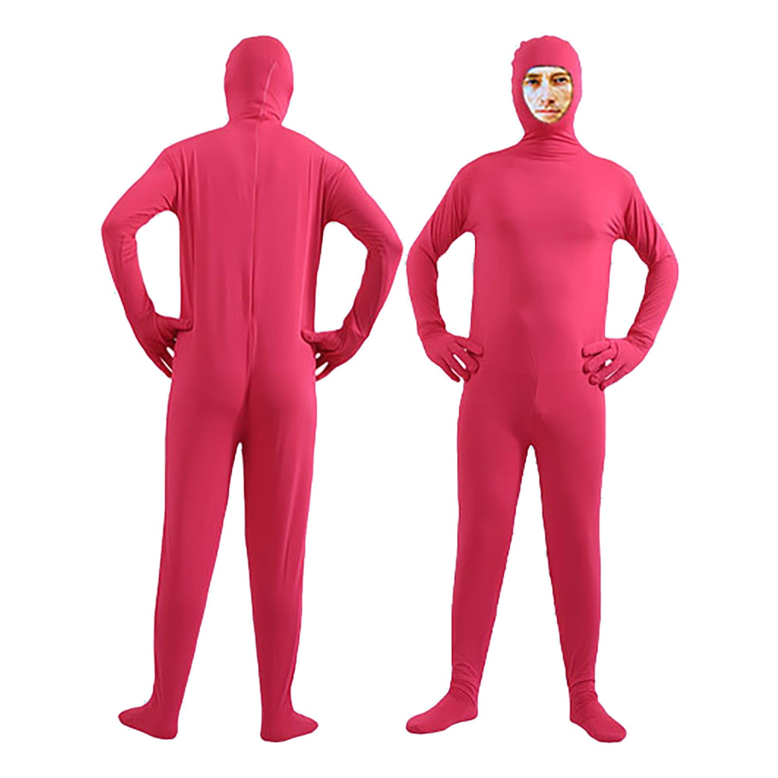 FEIFLY Women Adult Solid Color Bodysuit Skin Suit Zentai Stretch Full ...