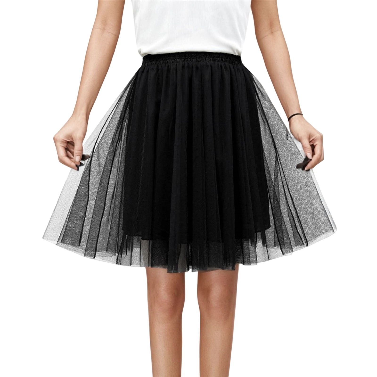 FEIFLY Women Elegant Pleated Midi Skirt High Waist And Flowy Hem ...