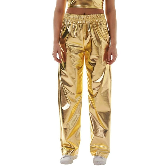 FEIFLY Women Leisure High Street Design Gradient High Waist Straight ...