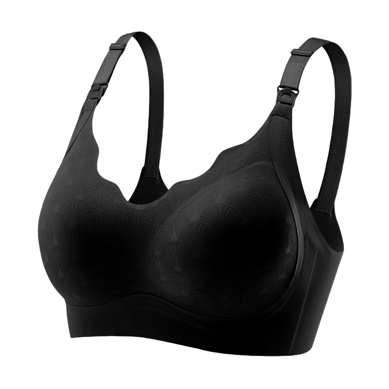 FEIFLY Women's Bra Breastfeeding Maternity Nursing Comfortable ...