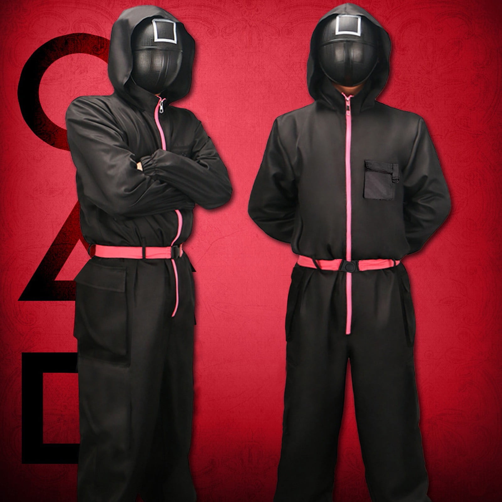 FEIJIAN Squid Game 2 Uniform Jumpsuit -（No Masks） ﻿Calamari Guard Suits ...