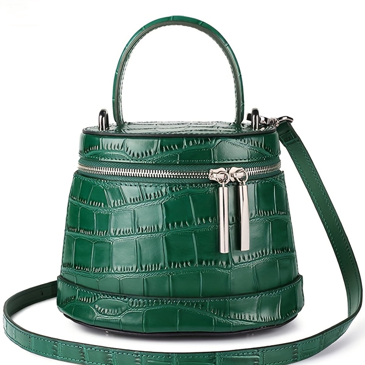 FEIMINA Crossbody Small Purses For Women, Genuine Leather Emerald Green ...