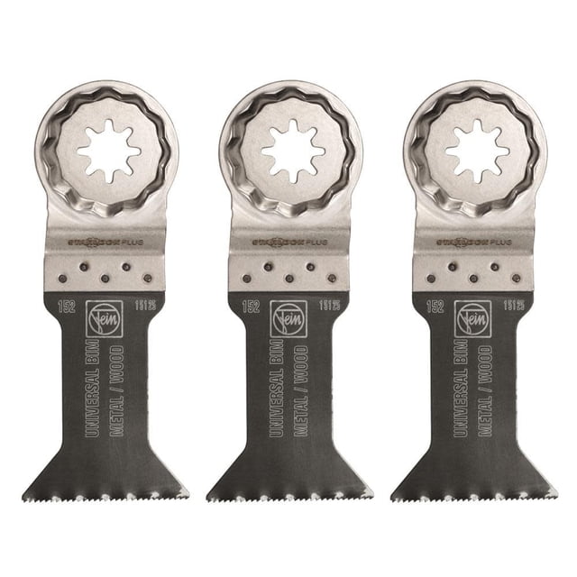 FEIN POWER TOOLS INC Universal Metal 1-3/4" E-Cut Blade, 3Pack, Star ...