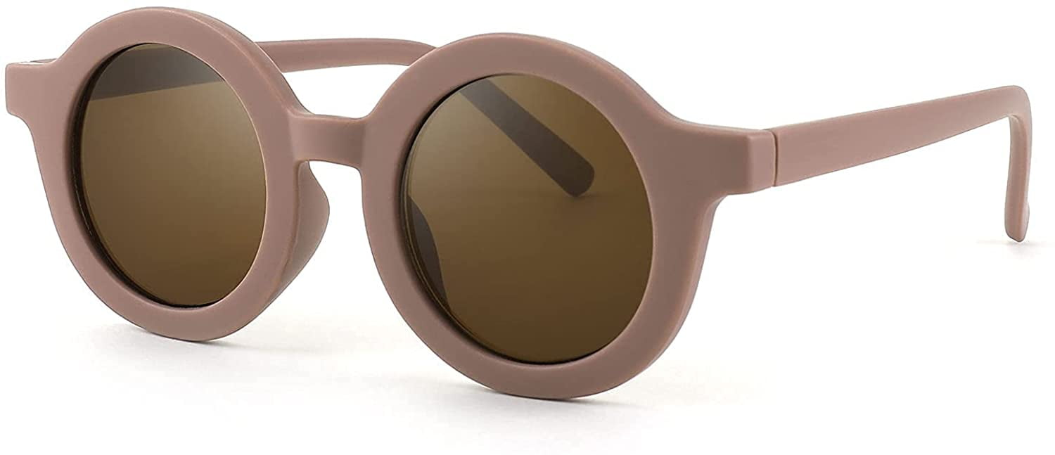 FEISEDY Cute Round Sunglasses for Kids Girls Boys Babies UV400 ...