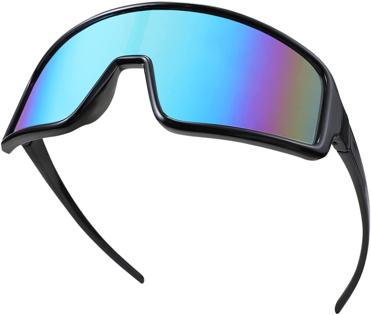 FEISEDY Men and Women's Large Frame Fashion Cycling Sports Sunglasses Running Driving Fishing ...