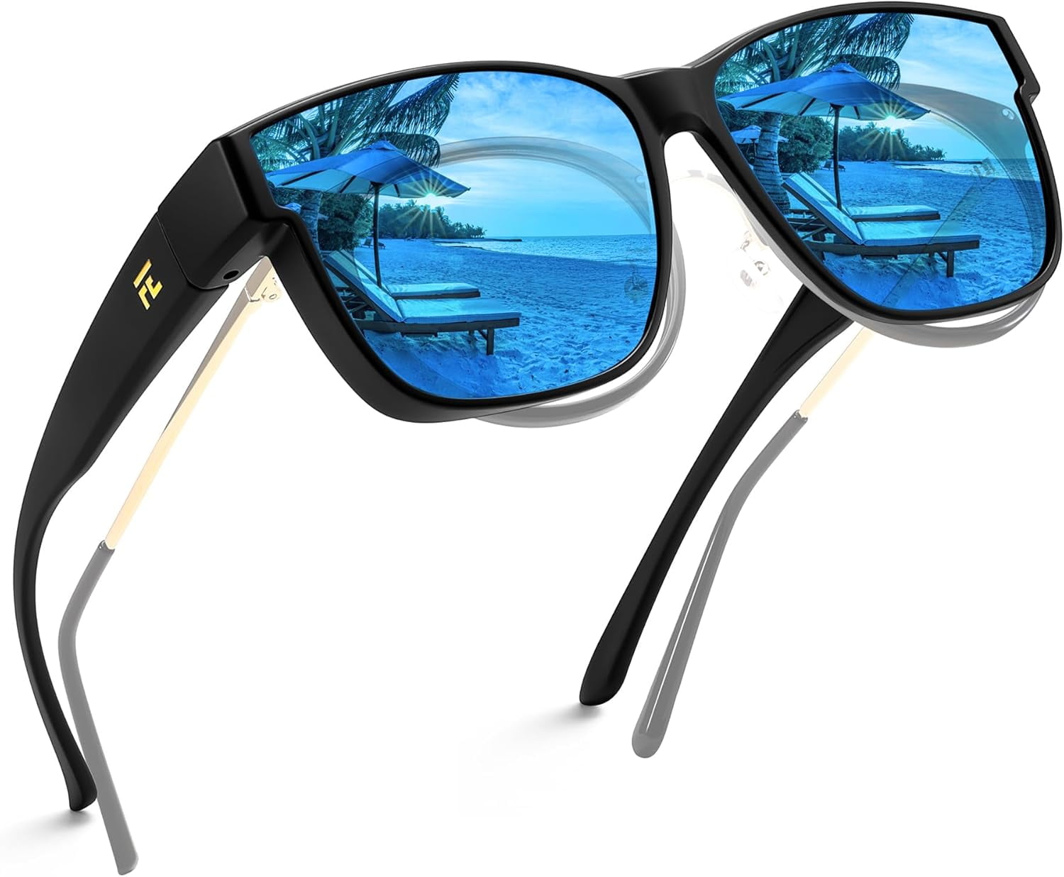 FEISEDY Polarized Sunglasses Fit Over Glasses Women, Fit over Glasses Sunglasses for Driving ...