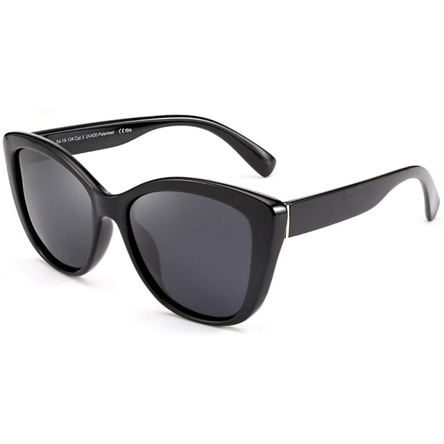 Feisedy Polarized Vintage Sunglasses American Square Jackie O Cat Eye