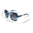 FEISEDY Polarized Women Square Sunglasses Sparkling Composite Shiny Frame B2289 - Walmart.com