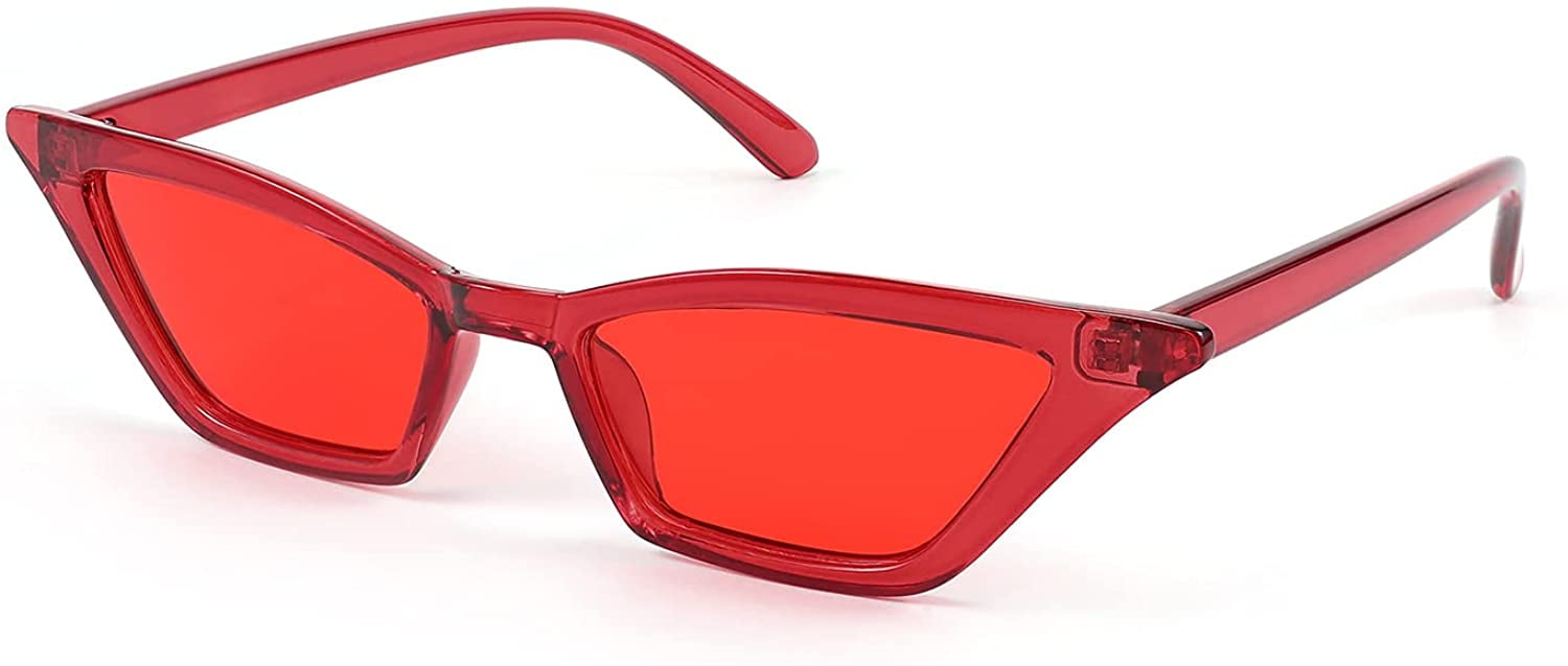 FEISEDY Small Cat Eye Sunglasses Vintage Square Shade Women Eyewear B2291 - Walmart.com