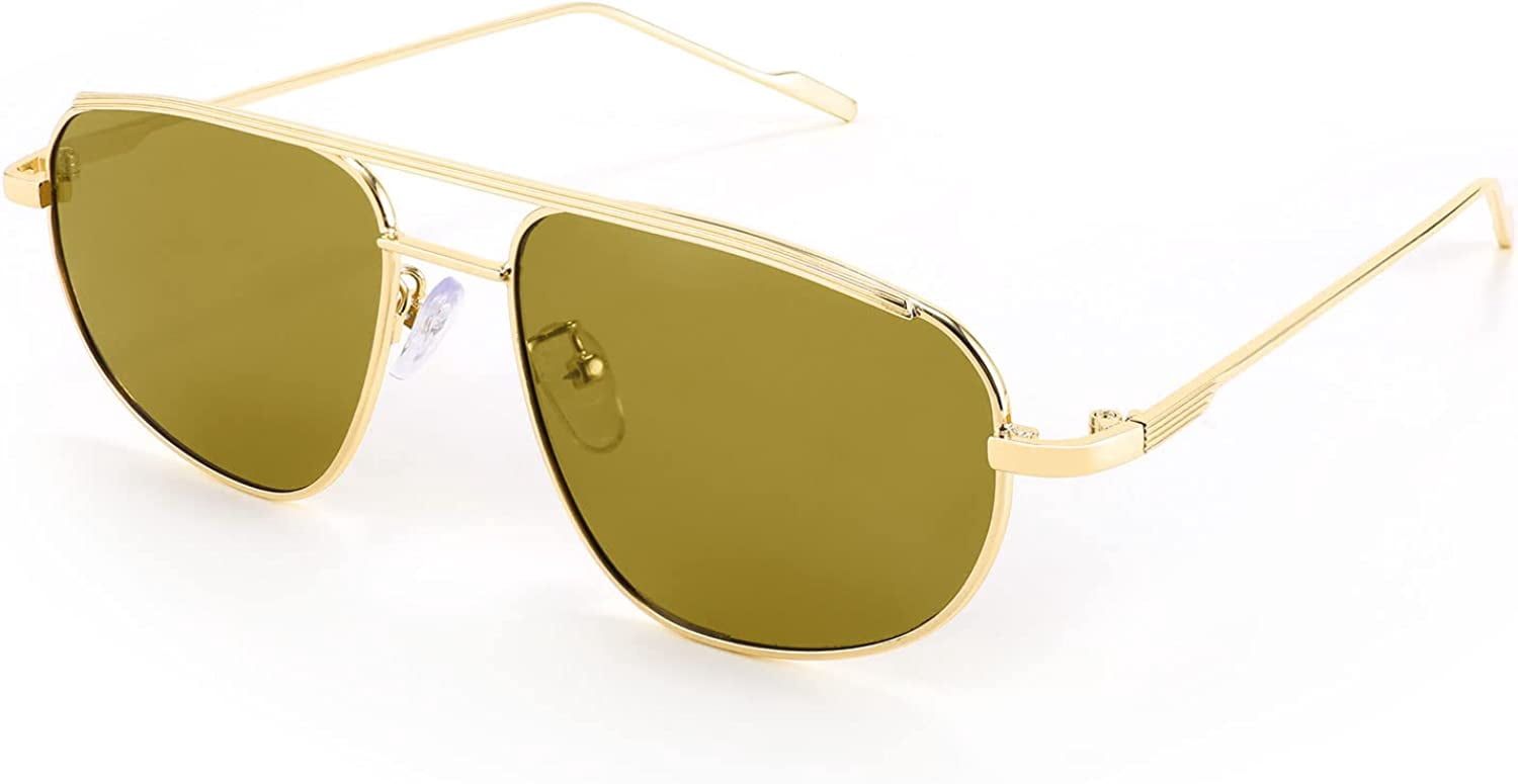 FEISEDY Small Retro Aviator Sunglasses Women Men Vintage Trendy Metal ...