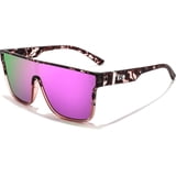FEISEDY Sunglasses for Women Men, Fashion Mirrored Single Lens, Driving ...