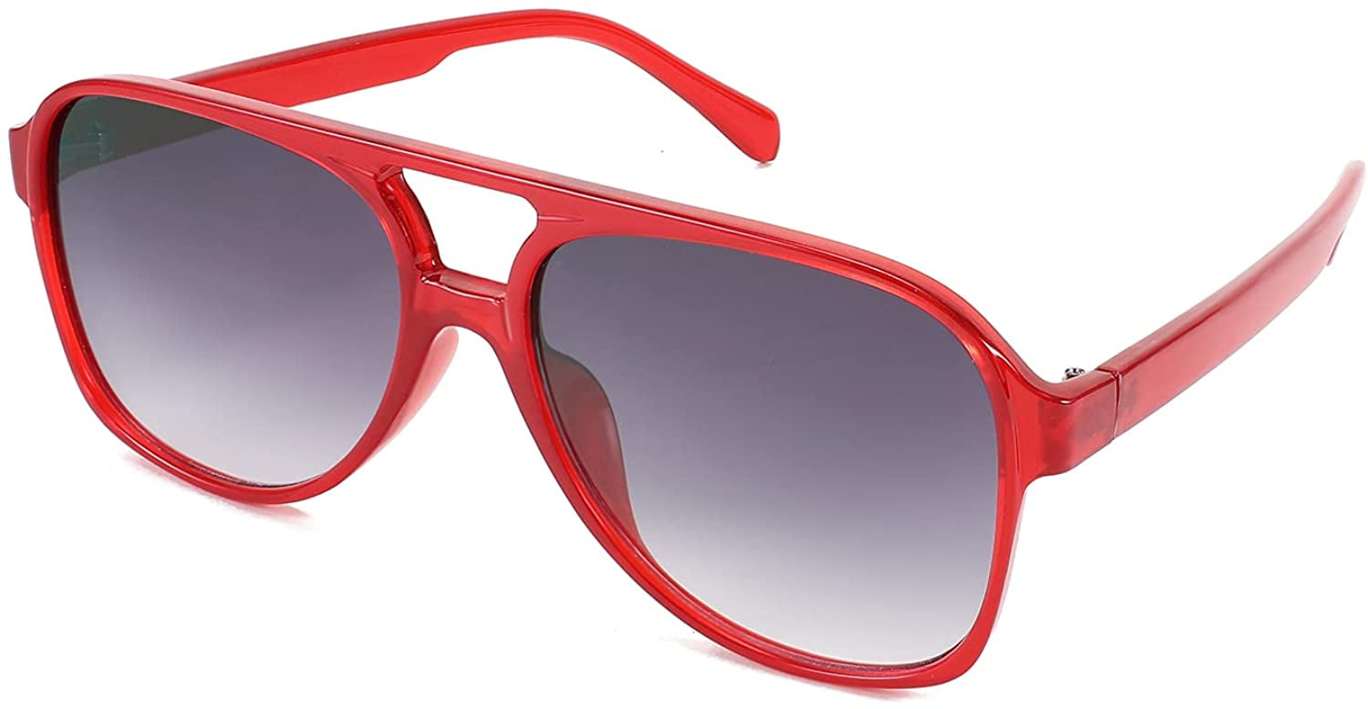 FEISEDY Vintage Retro 70s Plastic Aviator Sunglasses Women Men Classic ...