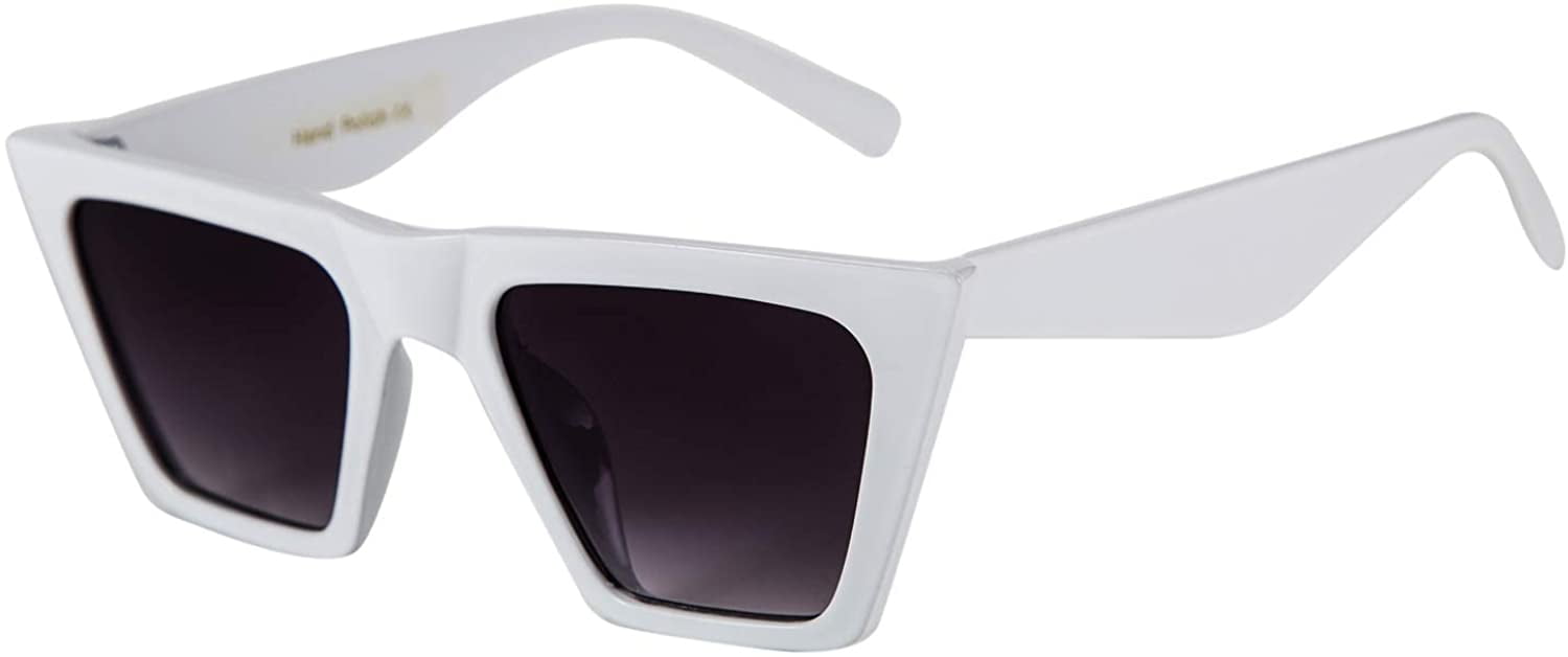 Feisedy Vintage Square Cat Eye Sunglasses Women Trendy Cateye