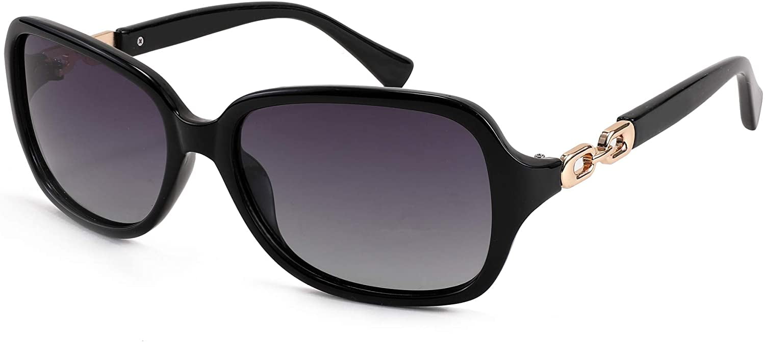 Feisedy Vintage Square Polarized Sunglasses For Women 100 Uv400