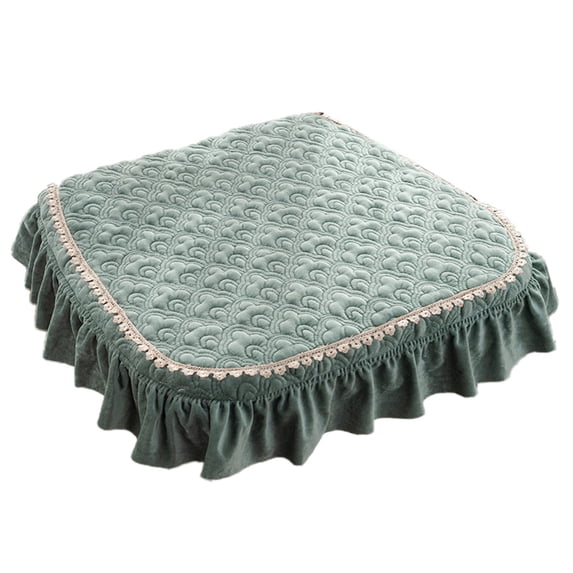 FEISHENTT Chair Cushions for Dining Room,Lace Ruffle Chair Seat Covers ...