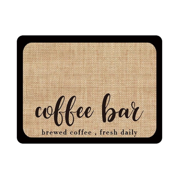 FEISHENTT Coffee Mat Hide Stain Absorbent Rubber Placemat For ...