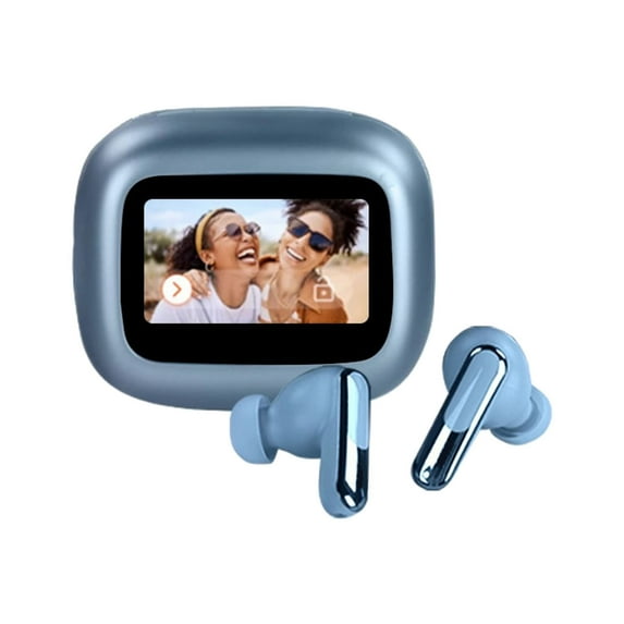 FEISHENTT LCD Full Screen Touching Earbuds Wireless 5.4 Bluetooth ...
