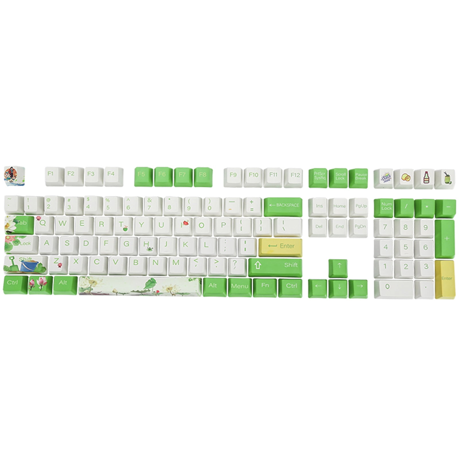 FEITIANWUGONG 108 Keys Keycaps Set Novelty Keycaps Dye Sublimation OEM ...