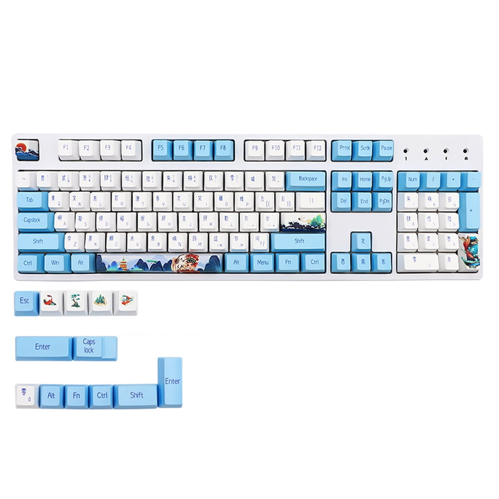 FEITIANWUGONG 117 for Key Blue and White Porcelain Keycaps OEM Profile ...