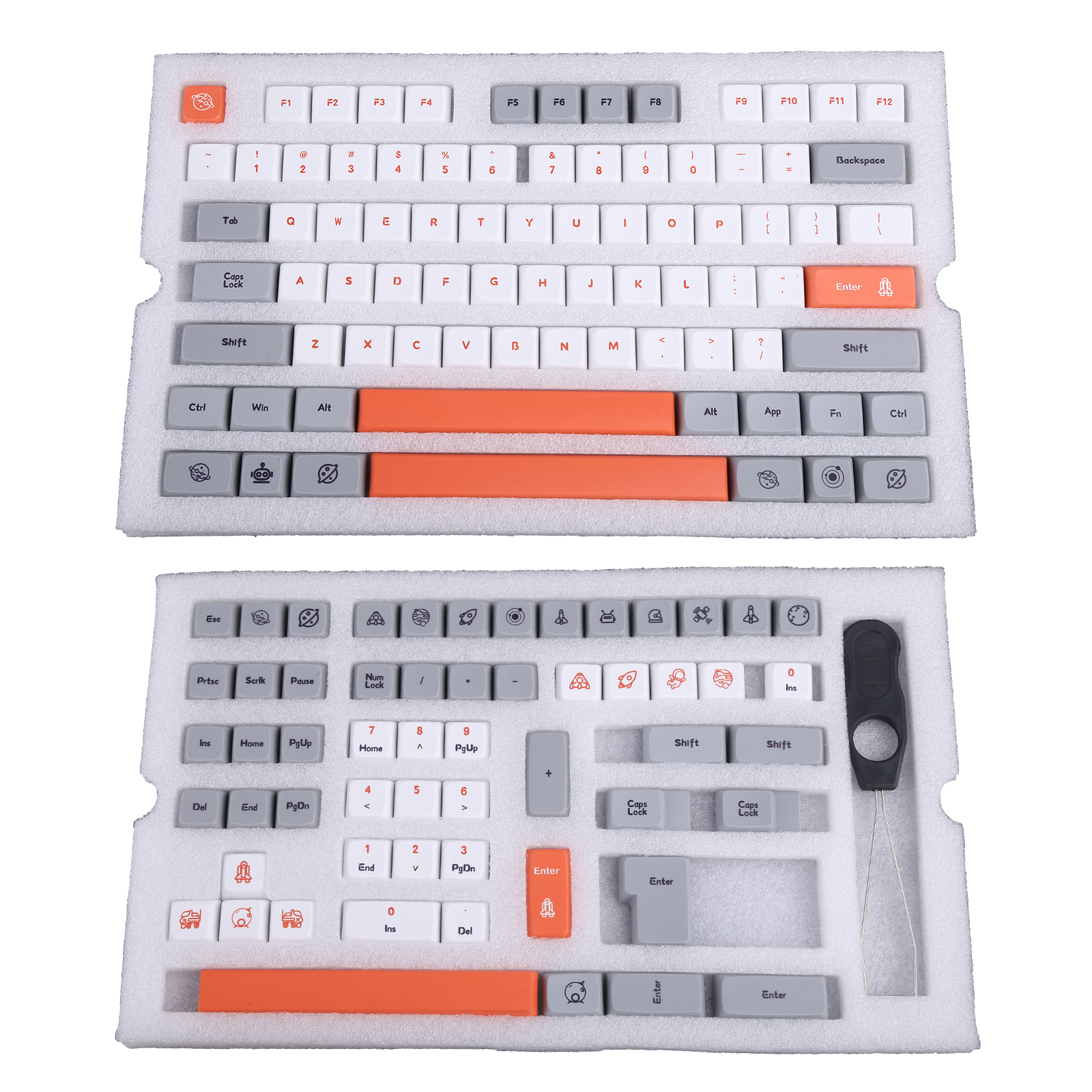 FEITIANWUGONG 125 Keys Keycap XDA Profile Dye-Sub Keycaps for ...