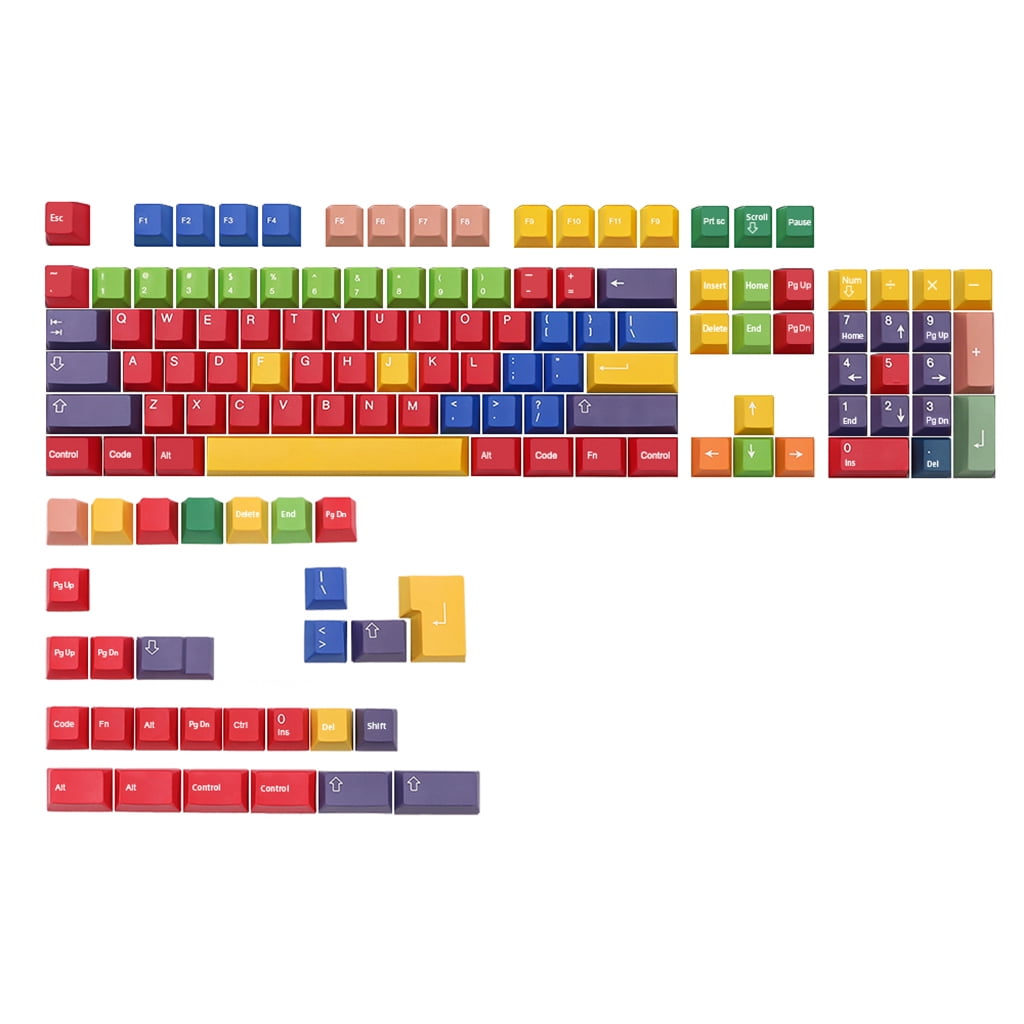 FEITIANWUGONG 131 Keys Set Handarbeit Basis Keycap Dye Sub Keycaps for ...