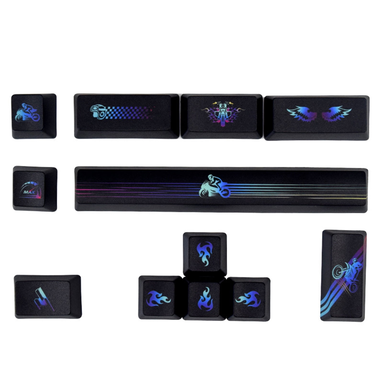 FEITIANWUGONG CMYK Five Sides Dye-subbed Keycap Spacebar 6.25U +Shift ...