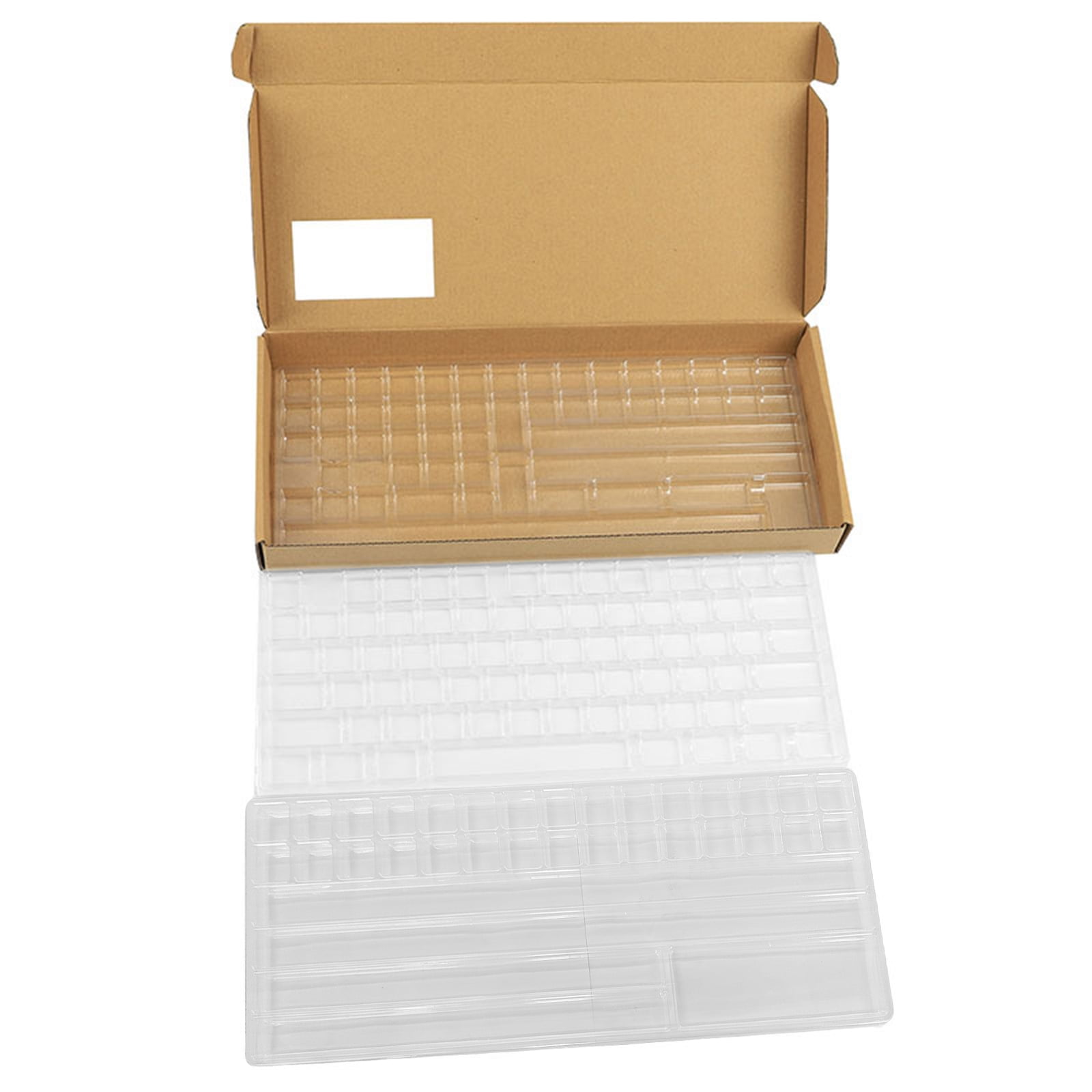 FEITIANWUGONG Keycap Storage Box 3 Layers with Dividers Keycap ...