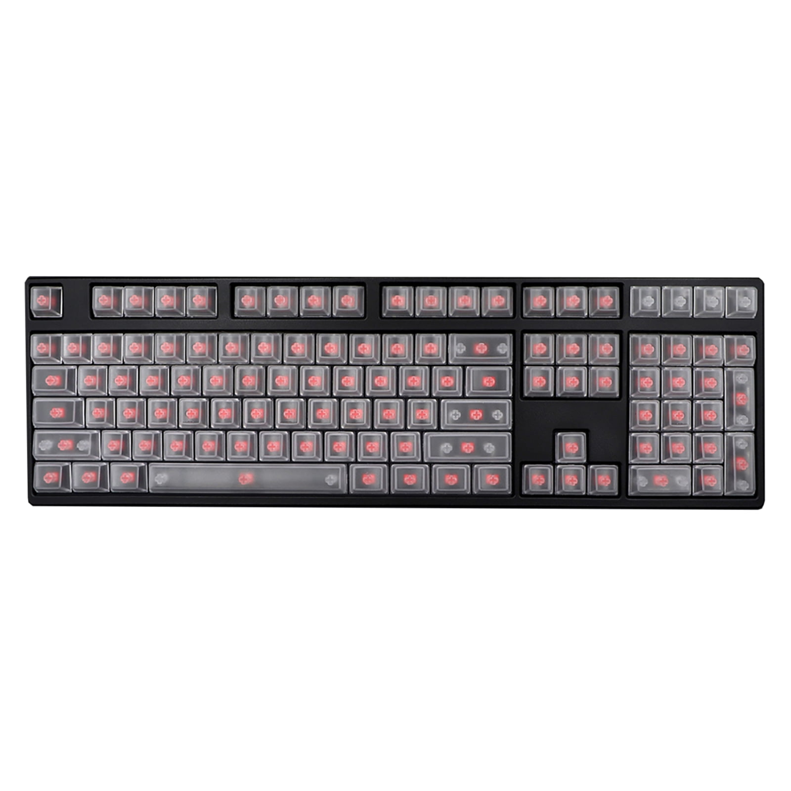 FEITIANWUGONG Machinery Keycaps Clear with Backlight 108 Keys Keycap ...