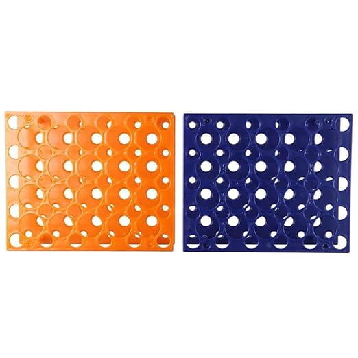 FEIYING Centrifuge Tube Rack 2pcs 50-Well Detachable 10ml 15ml 50ml ...