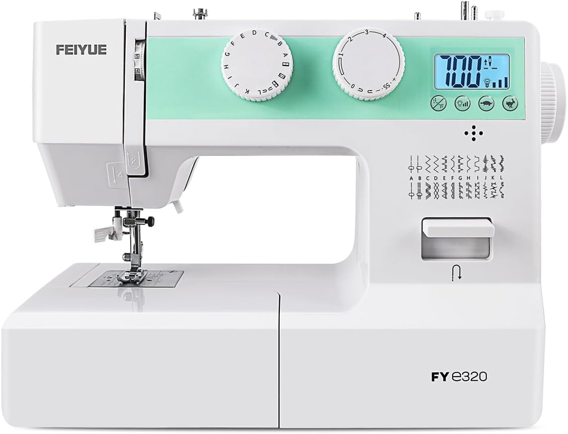 FEIYUE FYe320 Beginner Sewing Machine, Adjustable Speed, LCD Display ...