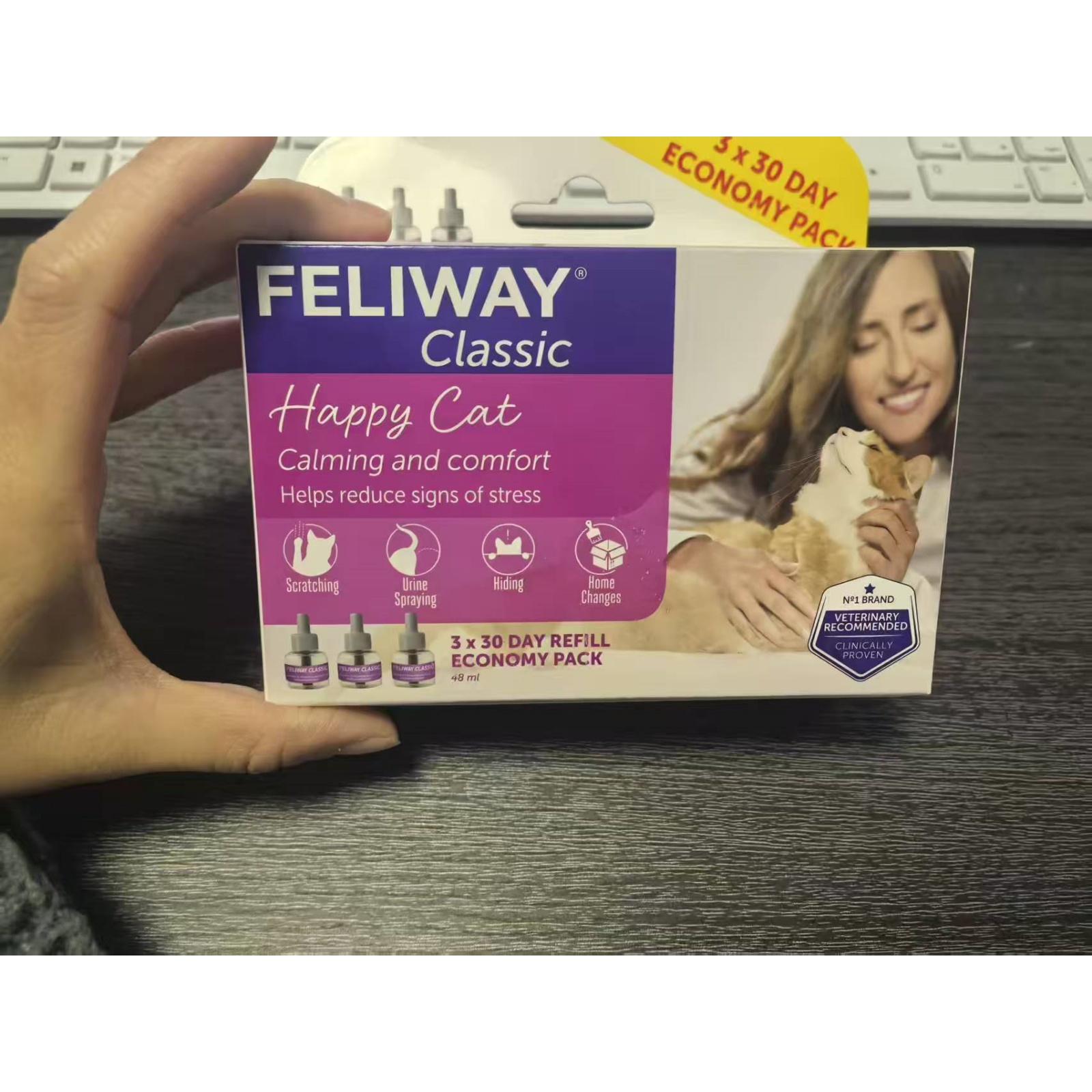 FEL_IWAY Classic Cat Calming Plug In Pher丶omone Diffuser Sta-rter Kit ...