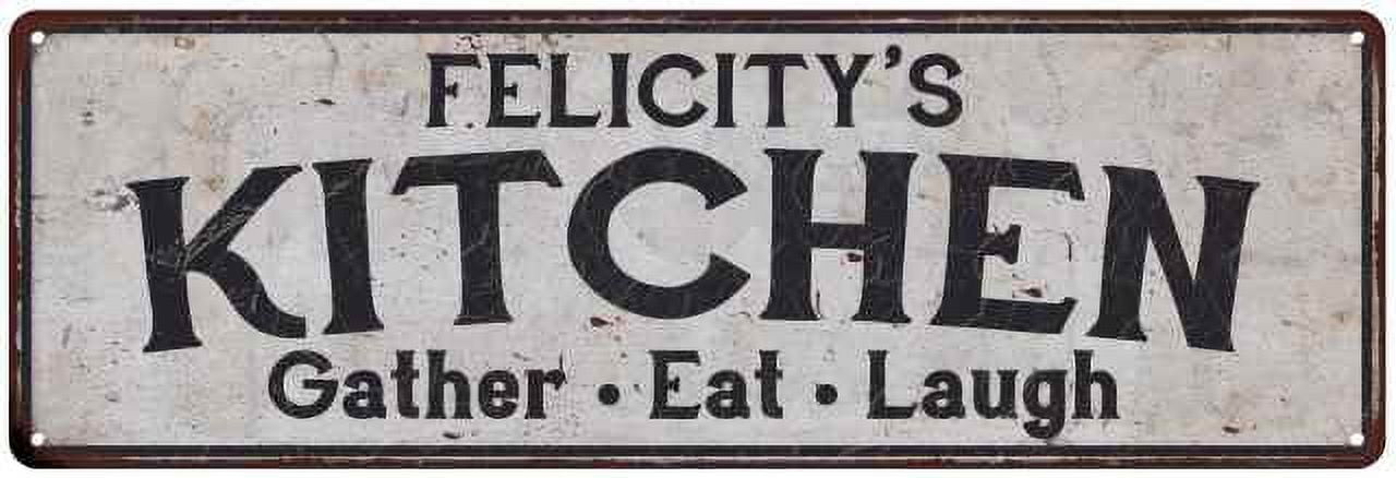 FELICITY's Kitchen Gift Rustic Chic Decor Gift 6x18 Sign 206180051911 ...