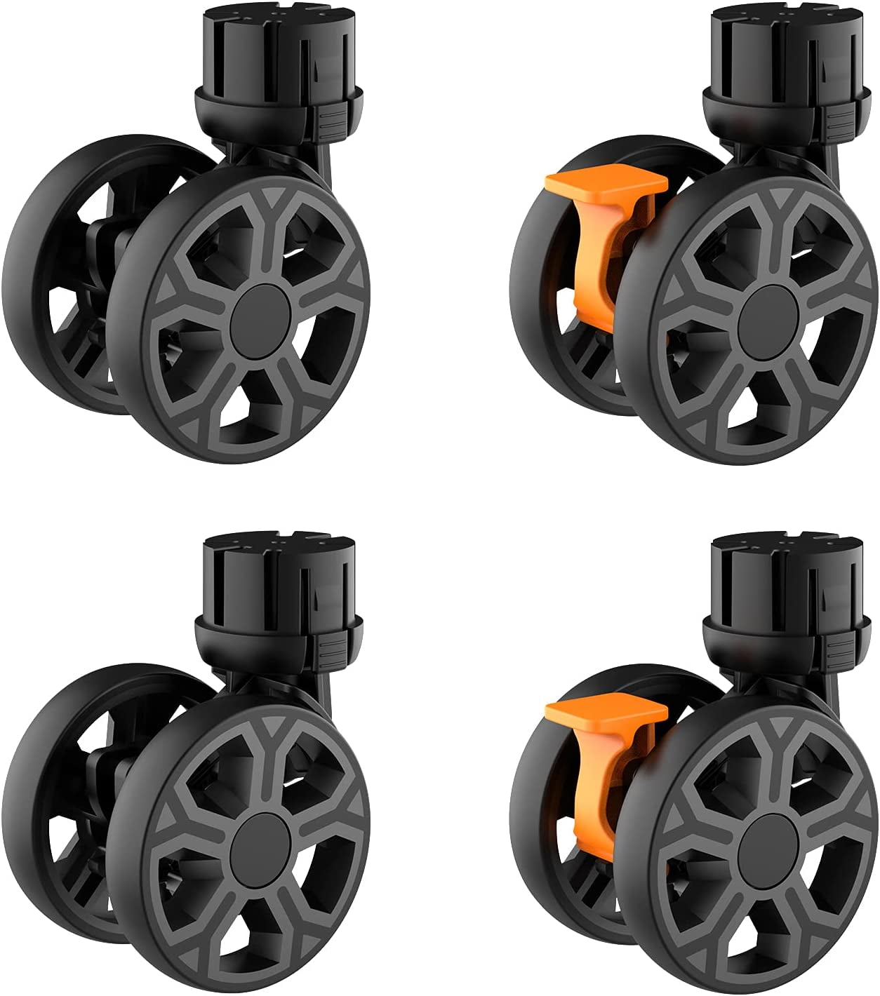 FELICON Heavy Duty Rotation Wheels Durable Wear-Resistant Noiseless ...