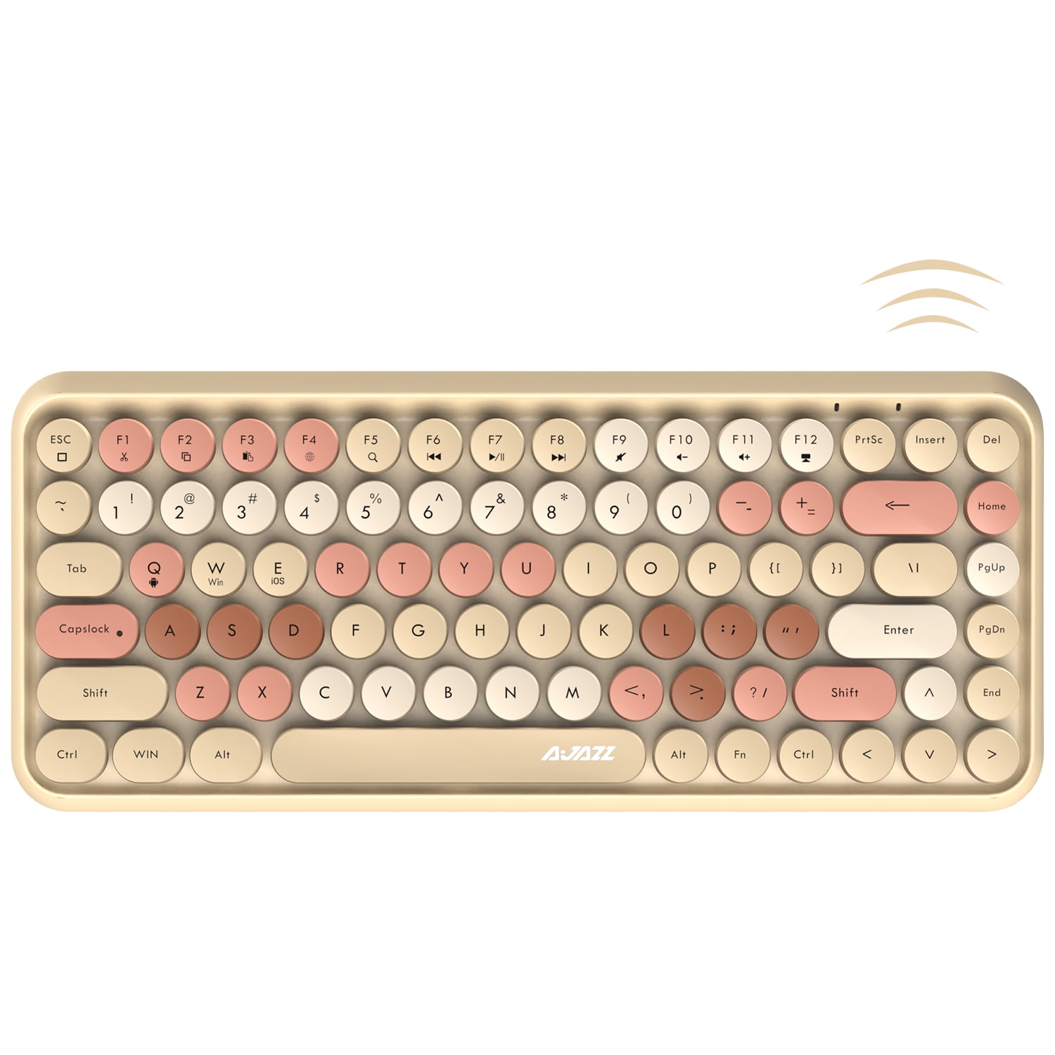 FELICON Wireless Bluetooth Keyboard Mini Portable 84-Key Keyboard ...