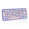 FELICON Wireless Bluetooth Keyboard Mini Portable 84-Key Keyboard ...