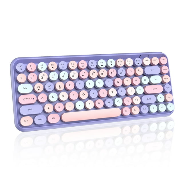 FELICON Wireless Bluetooth Keyboard Mini Portable 84-Key Keyboard ...