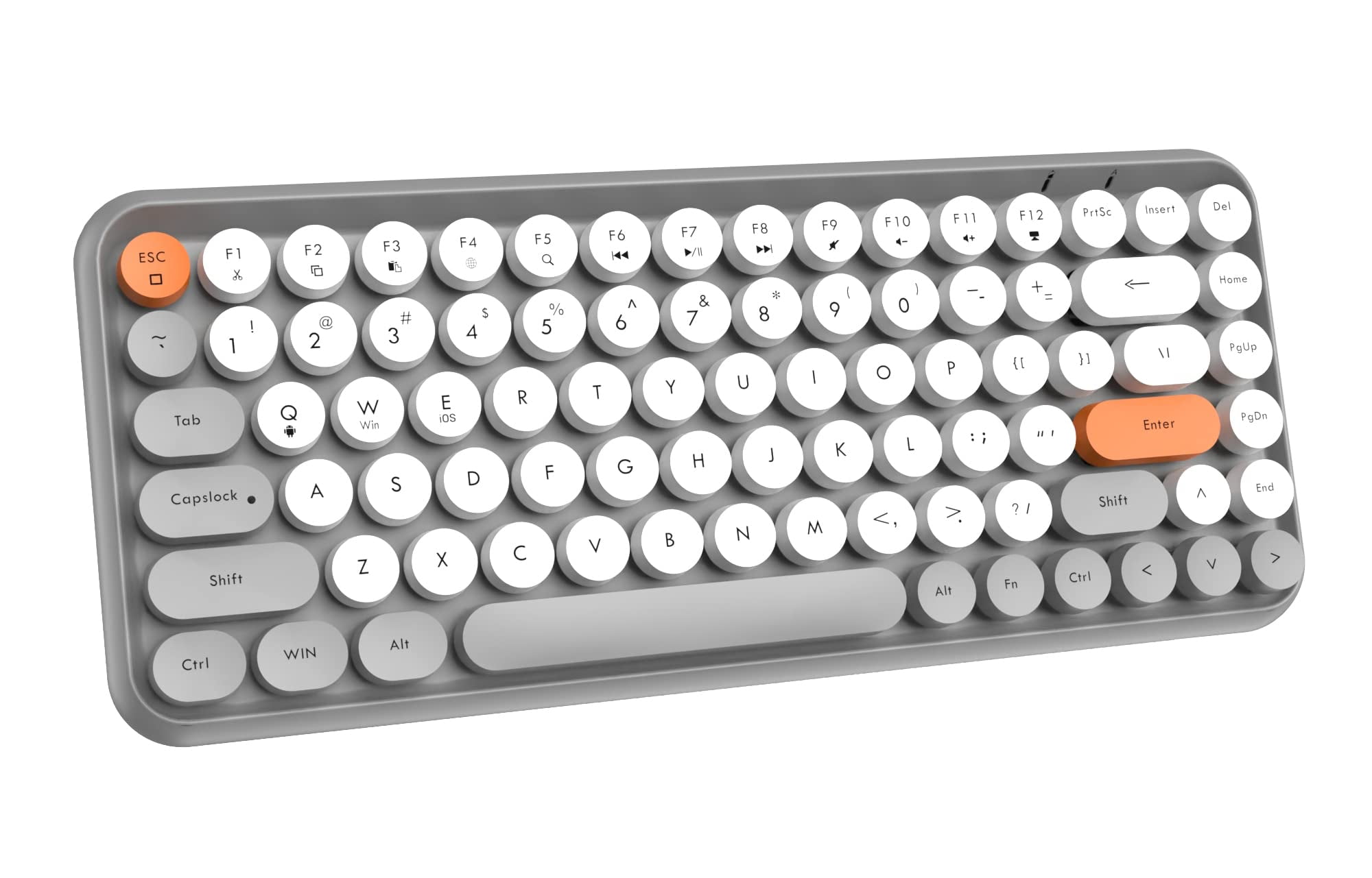 FELICON Wireless Bluetooth Keyboard Portable Mini 84-Key Typewriter ...