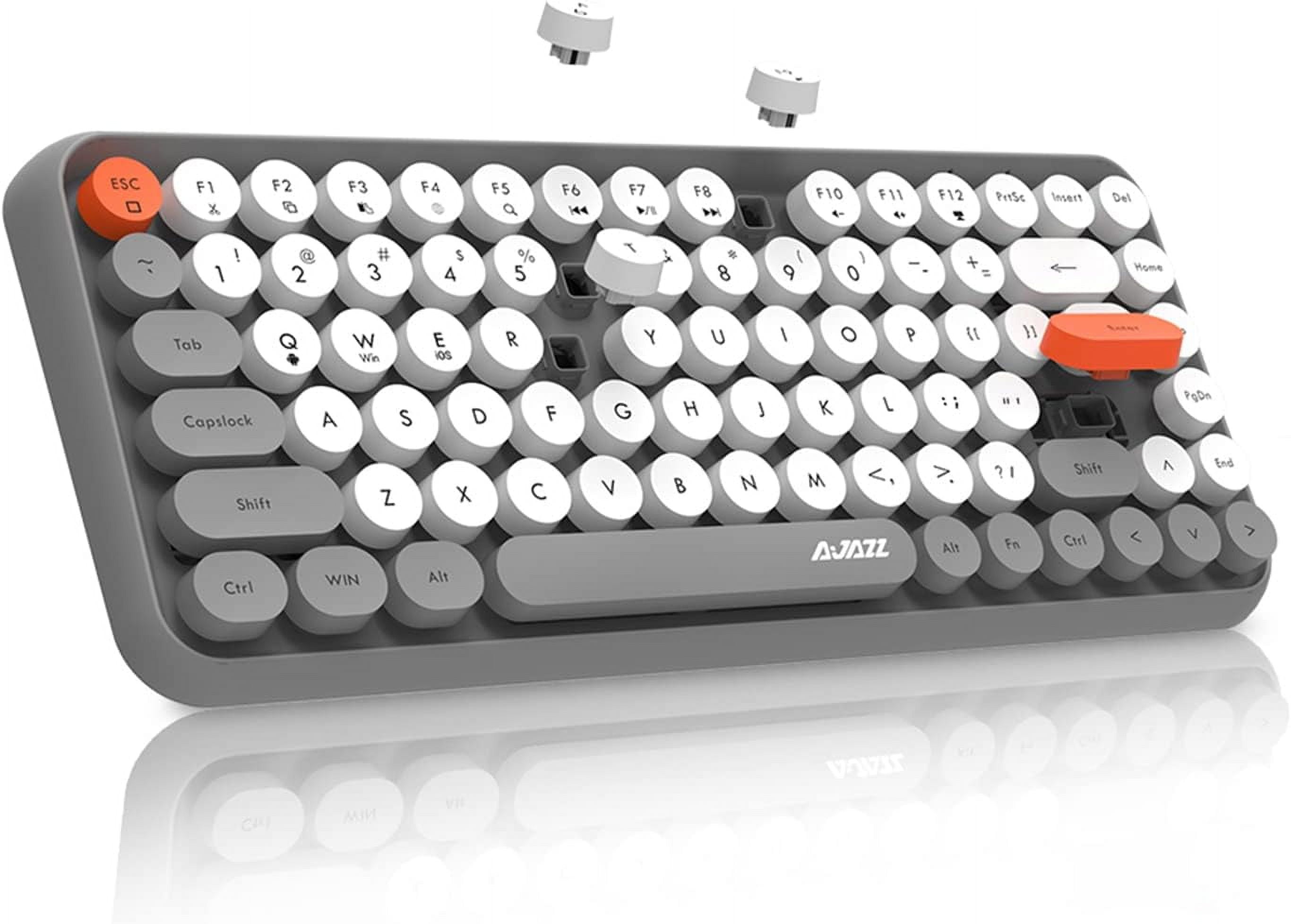 FELICON Wireless Bluetooth Keyboard Portable Mini 84-Key Typewriter ...