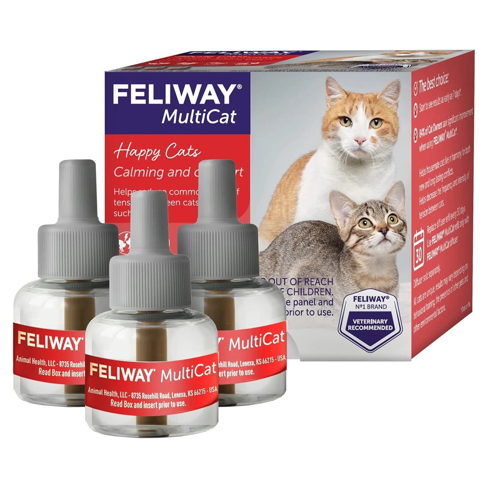 FELIWAY Classic Cat Calming Pheromone, 30 Day Refill，Cat Calming ...