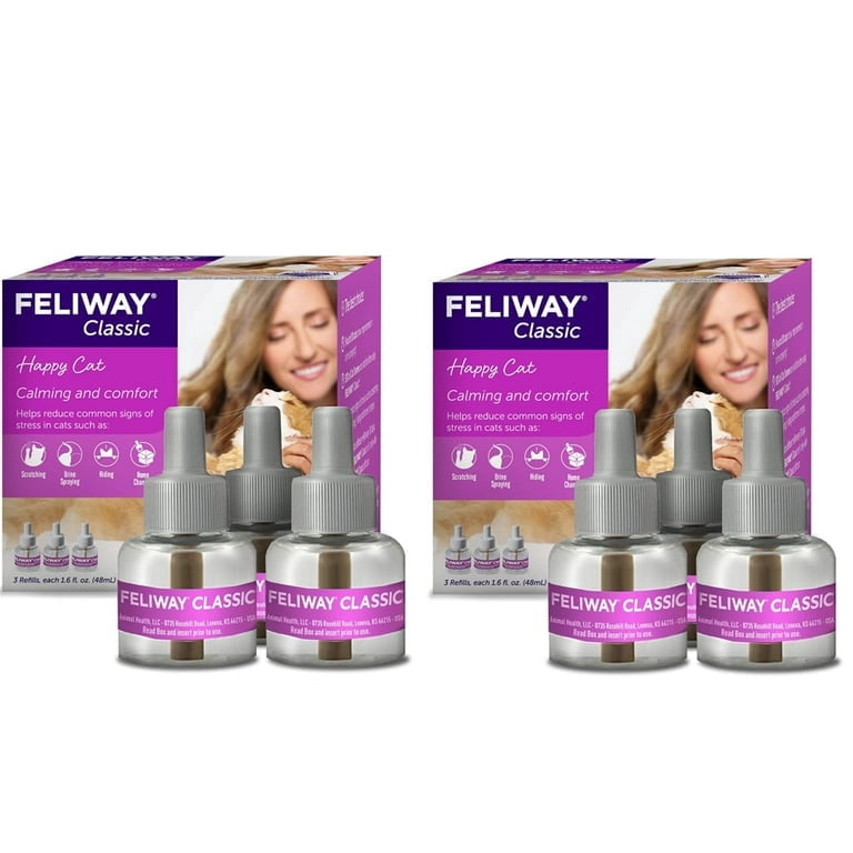 FELIWAY Classic Cat Calming Refill Each 1.6 fl oz (48ml) 30-day Refill ...
