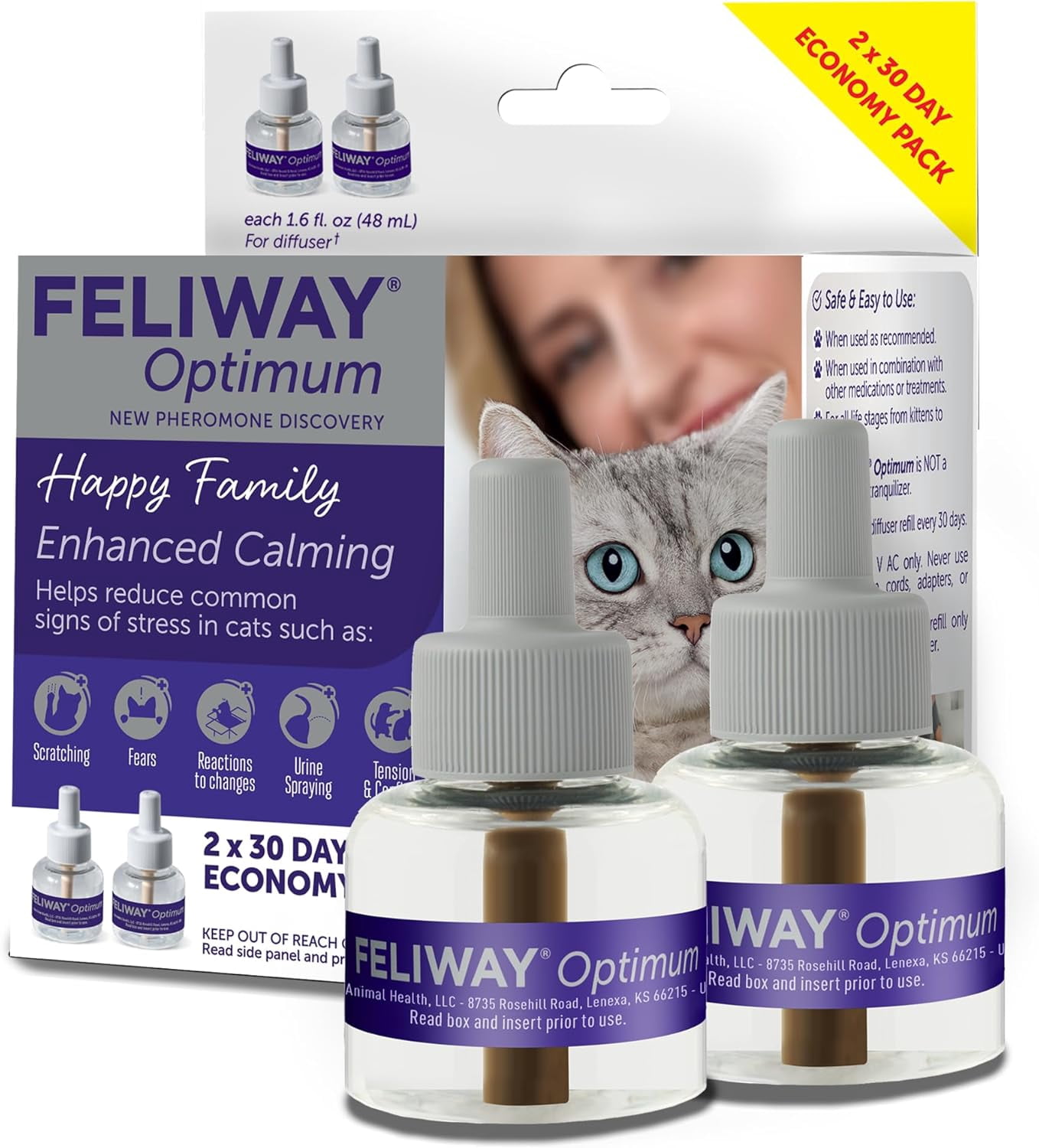 Feliway Multicat Diffuser Refill 2 Refills 48ml Each