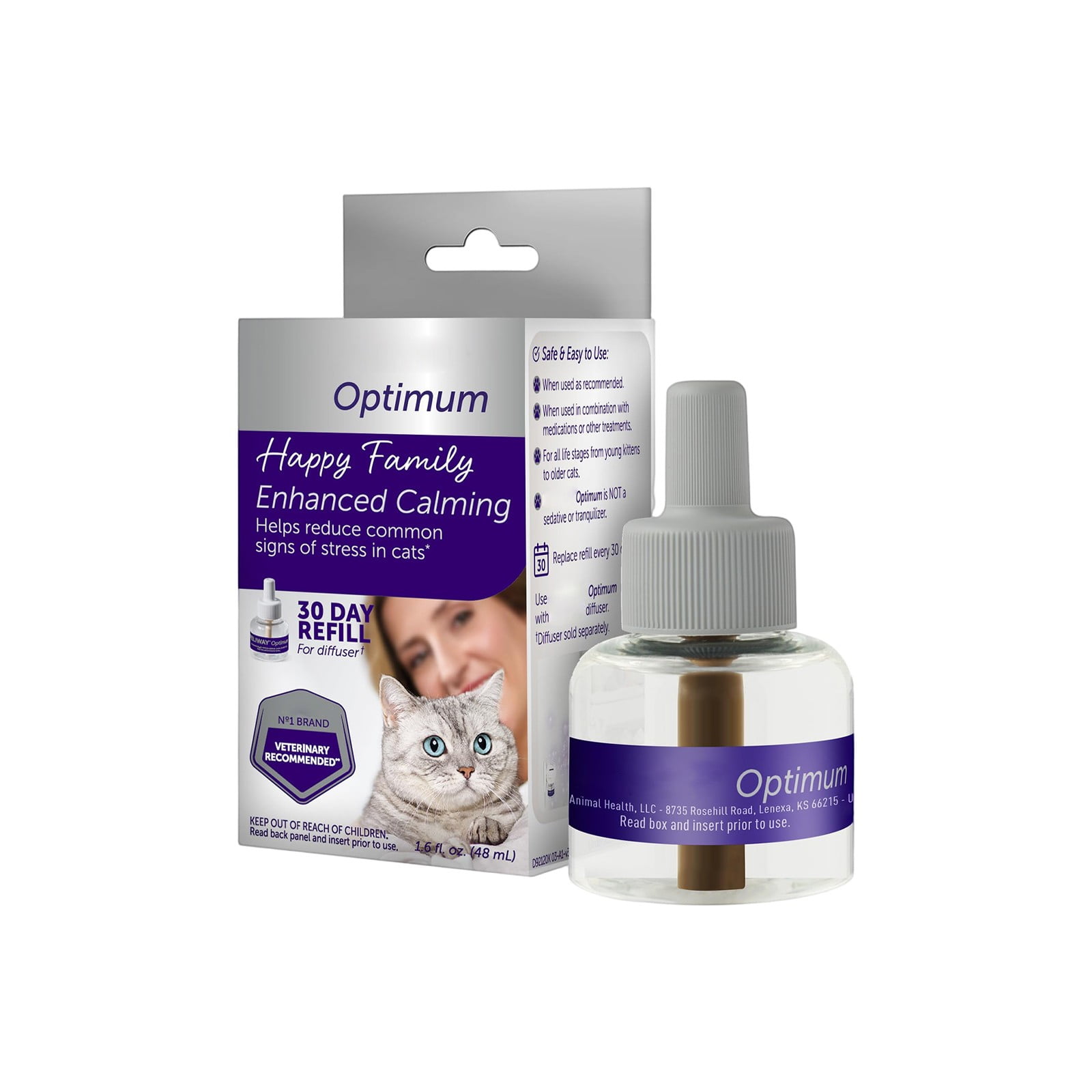 FELIWAY Optimum, Enhanced Calming Pheromone 30-day Refill - Cat Calming ...