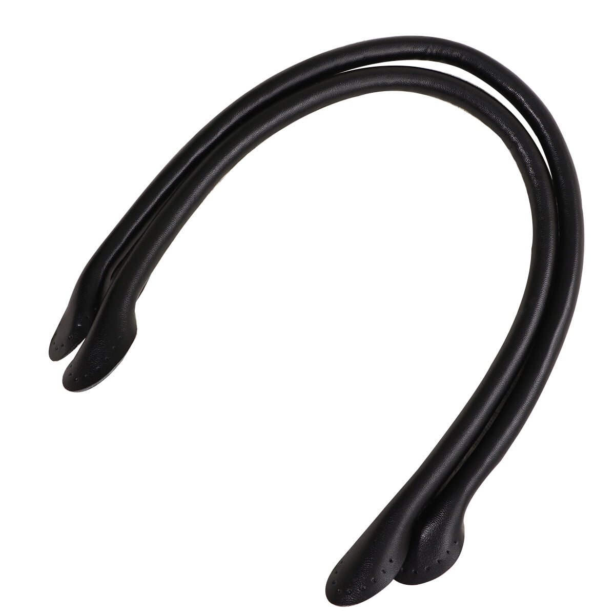 FELTECHELECTR 1 Pair Black Cowhide Leather Strap for Handbag Handle ...