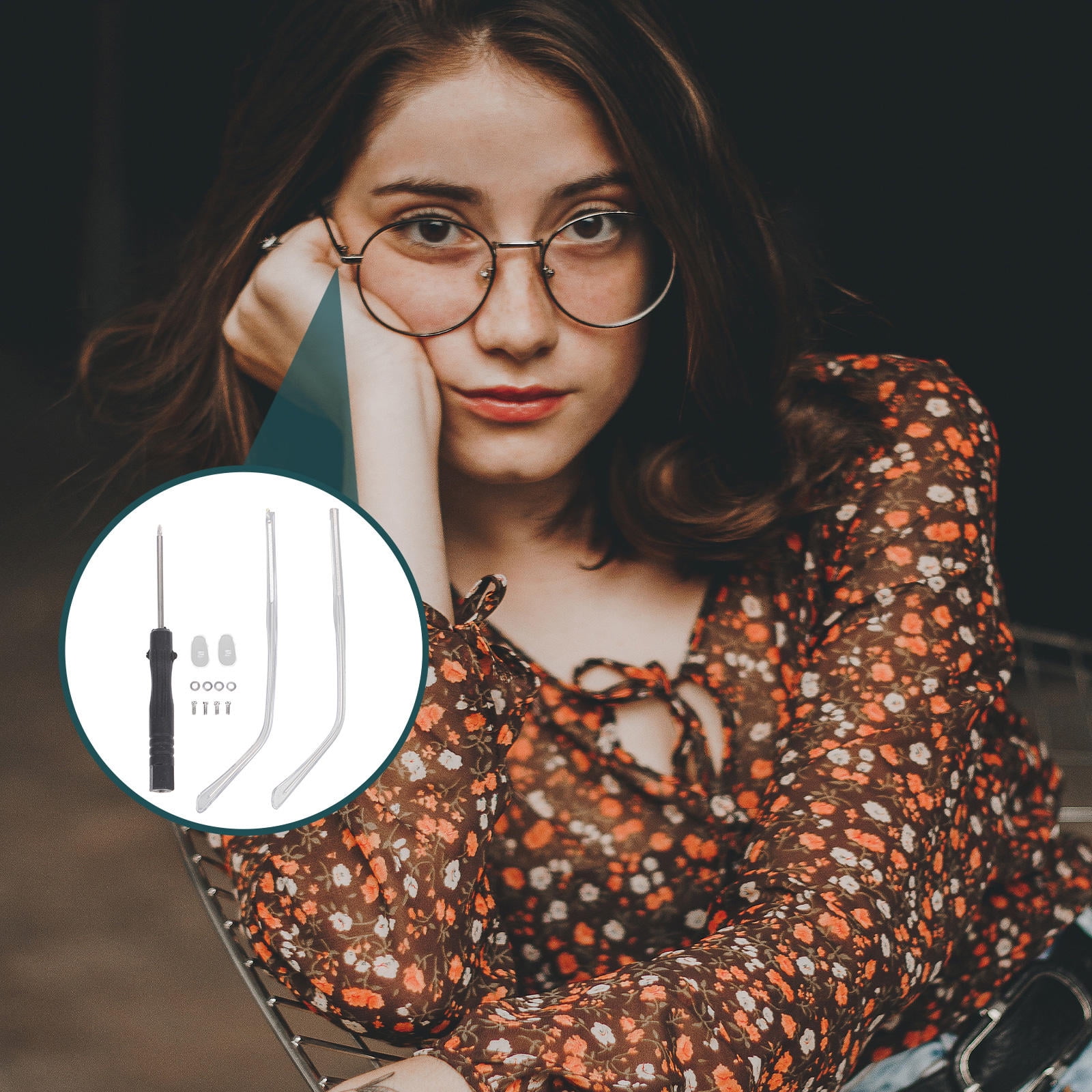 FELTECHELECTR Glasses Replacement Arms Metal For General Users 1 Pair 5 ...