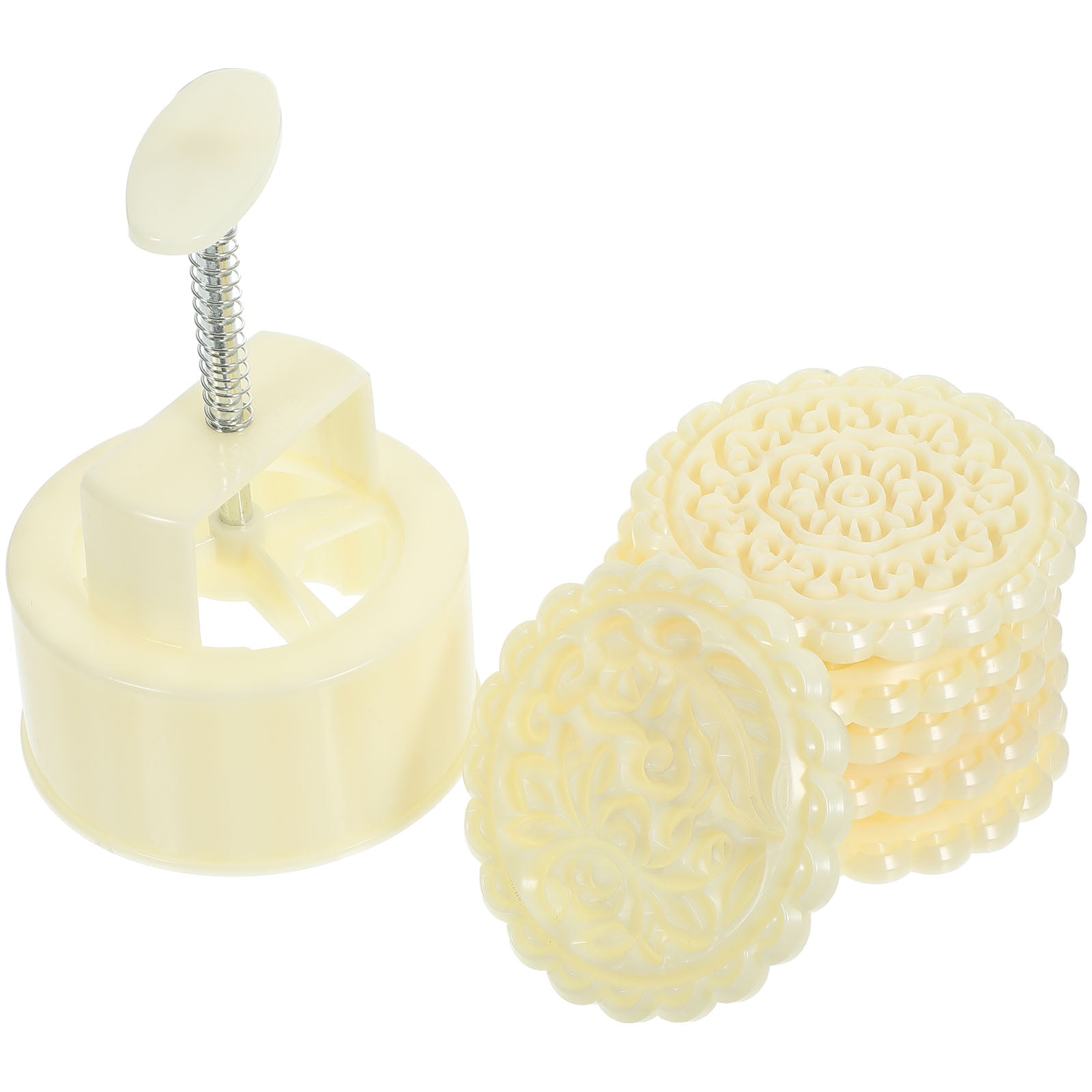 FELTECHELECTR 1 Set Reusable Moon Cake Press Mold Plastic 3D Design for ...