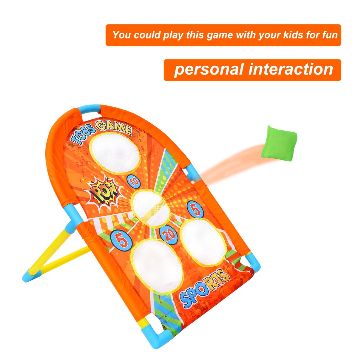 FELTECHELECTR 1 Set Sandbag Game Board Orange Rectangular For Children ...