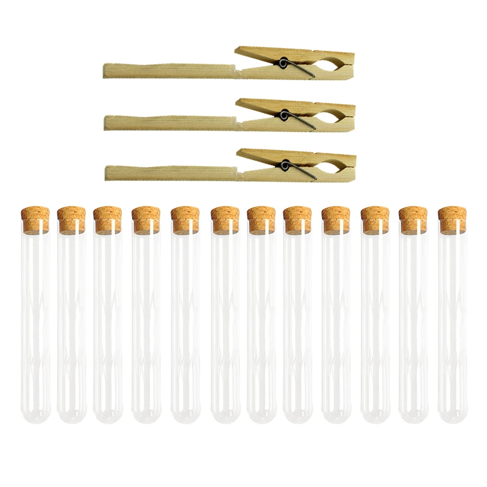 FELTECHELECTR 1 Set Test Tubes with Caps Assorted Color Hard Plastic ...