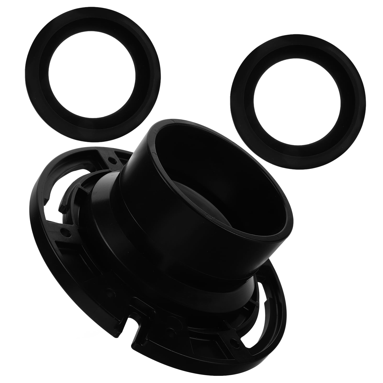 FELTECHELECTR 1 Set Toilet Seal Ring Black ABS Sealing Leakproof Easy ...