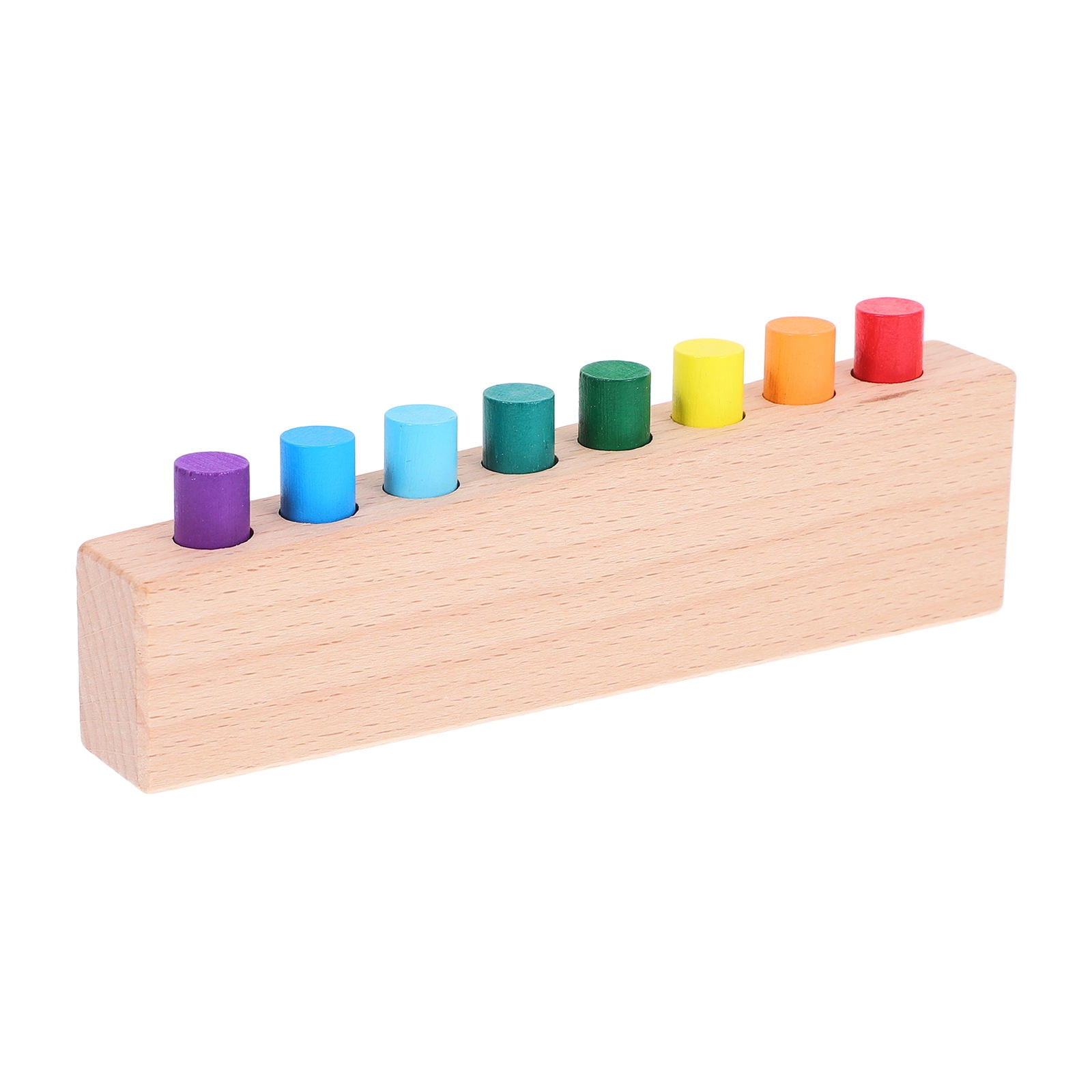 FELTECHELECTR 1 Set Wooden Stick Toy Color Shape Sorting Sensory Toys ...